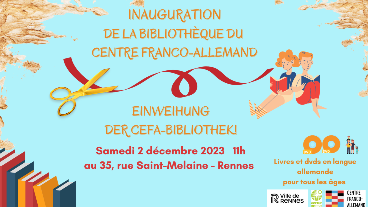 Inauguration de la bibliothèque du Cefa | Centre franco-allemand de Rennes